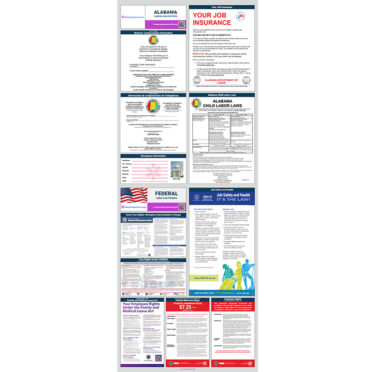 Alabama Labor Law Posters | Meets State & Federal Requirements ...