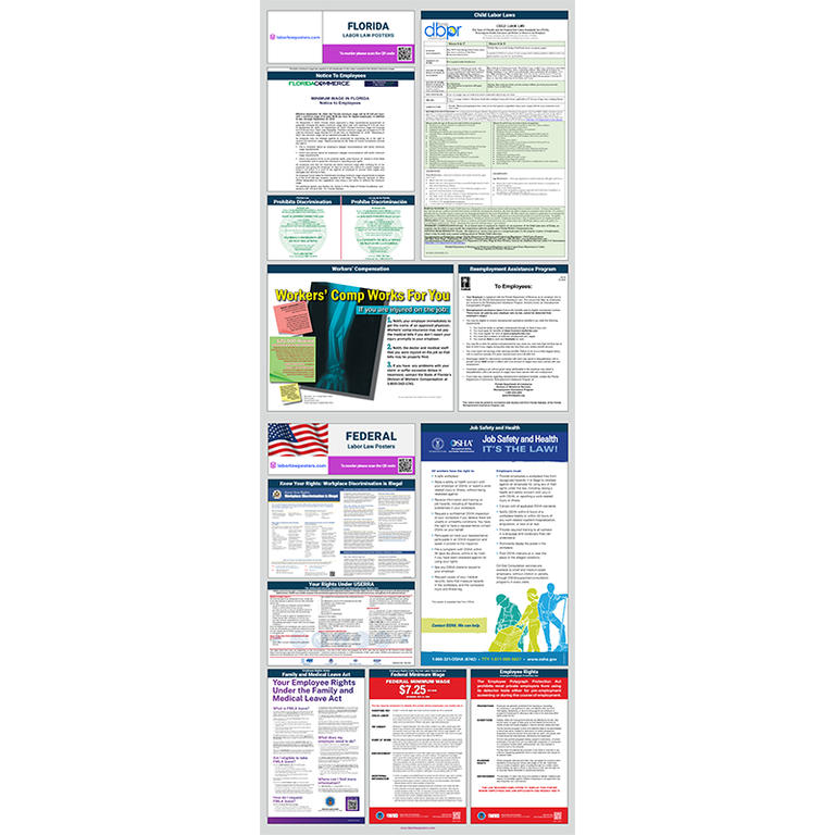 Florida Labor Law Posters | Meets State & Federal Requirements ...