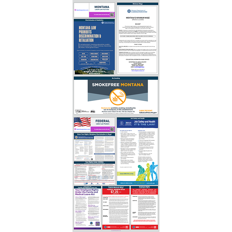 Montana Labor Law Posters | Meets State & Federal Requirements ...