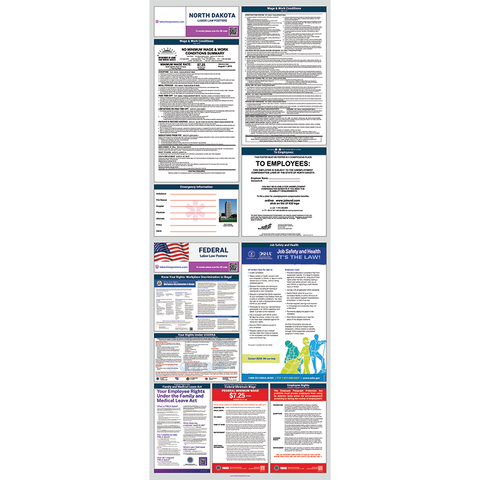 North Dakota Labor Law Posters | Meets State & Federal Requirements ...