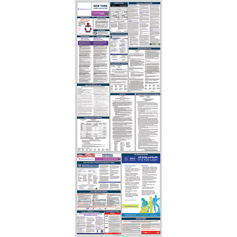 New York Labor Law Posters | Meets State & Federal Requirements ...