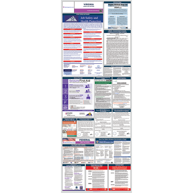 Virginia Labor Law Posters | Meets State & Federal Requirements ...